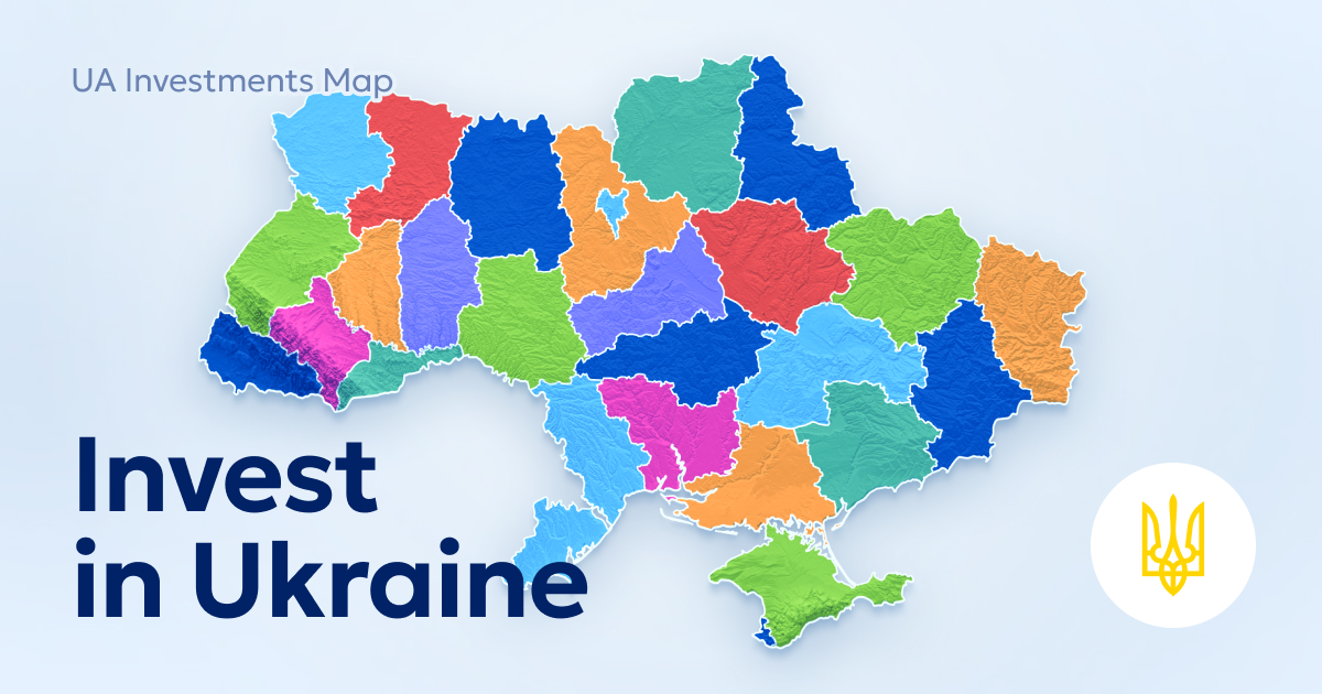 Інвестиції в Україну Investment Map Of Ukraine